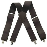 Qcwqmyl Leather Suspenders for Men with Bronze Metal,Mens Suspenders ...