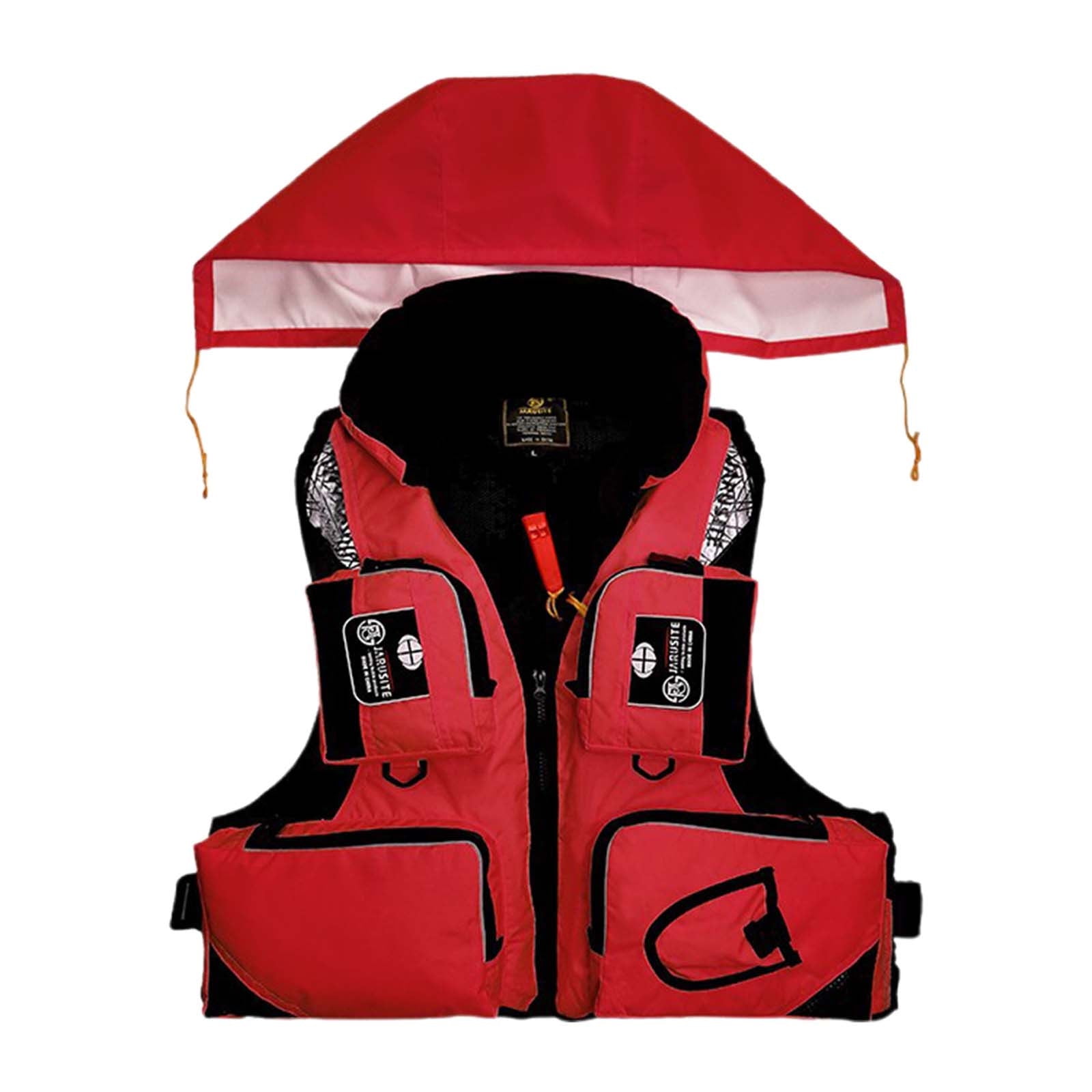 Hauaitttt Men's and Women's Sea Fishing Life Jacket Pocket Function Detachable Surf Swimming ...