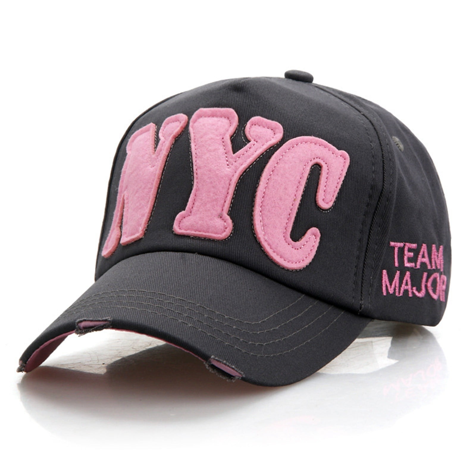 Hauaitttt NYC Letter Baseball Cap for Men and Women Spring Summer ...