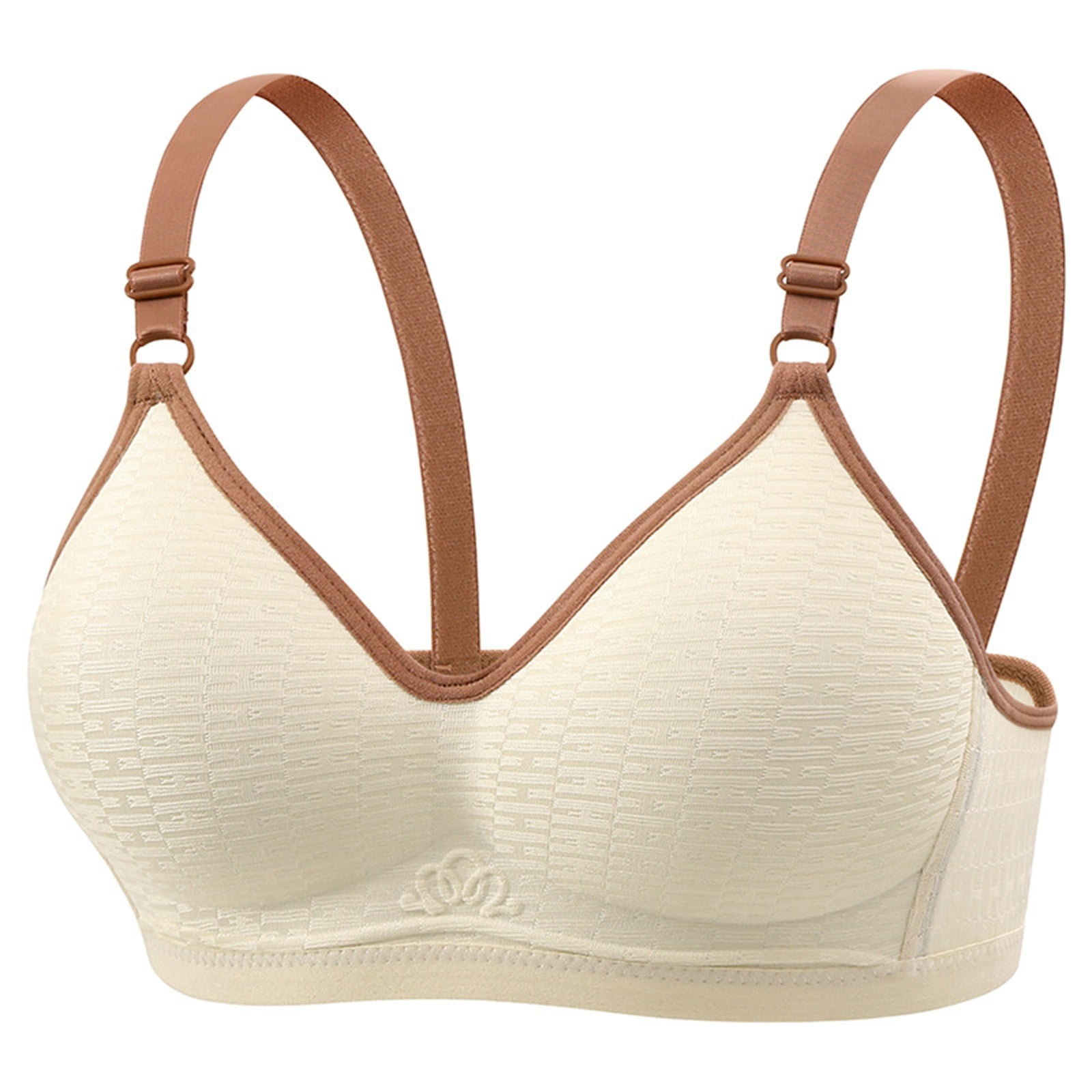 Hauaitttt Seamless No Underwire Bra with Side Support for Women Crotch ...