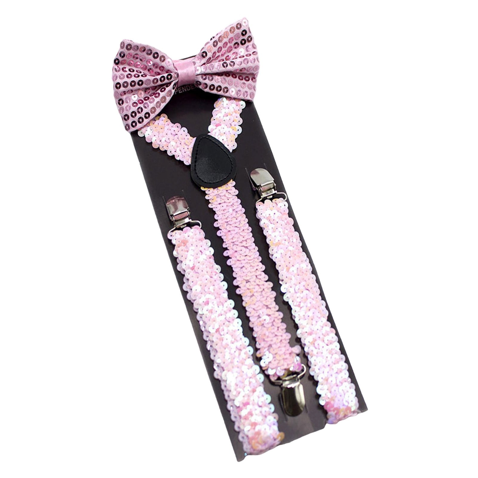 Hauaitttt Sequins Straps with Bow Set Stage Performance Adjustable ...