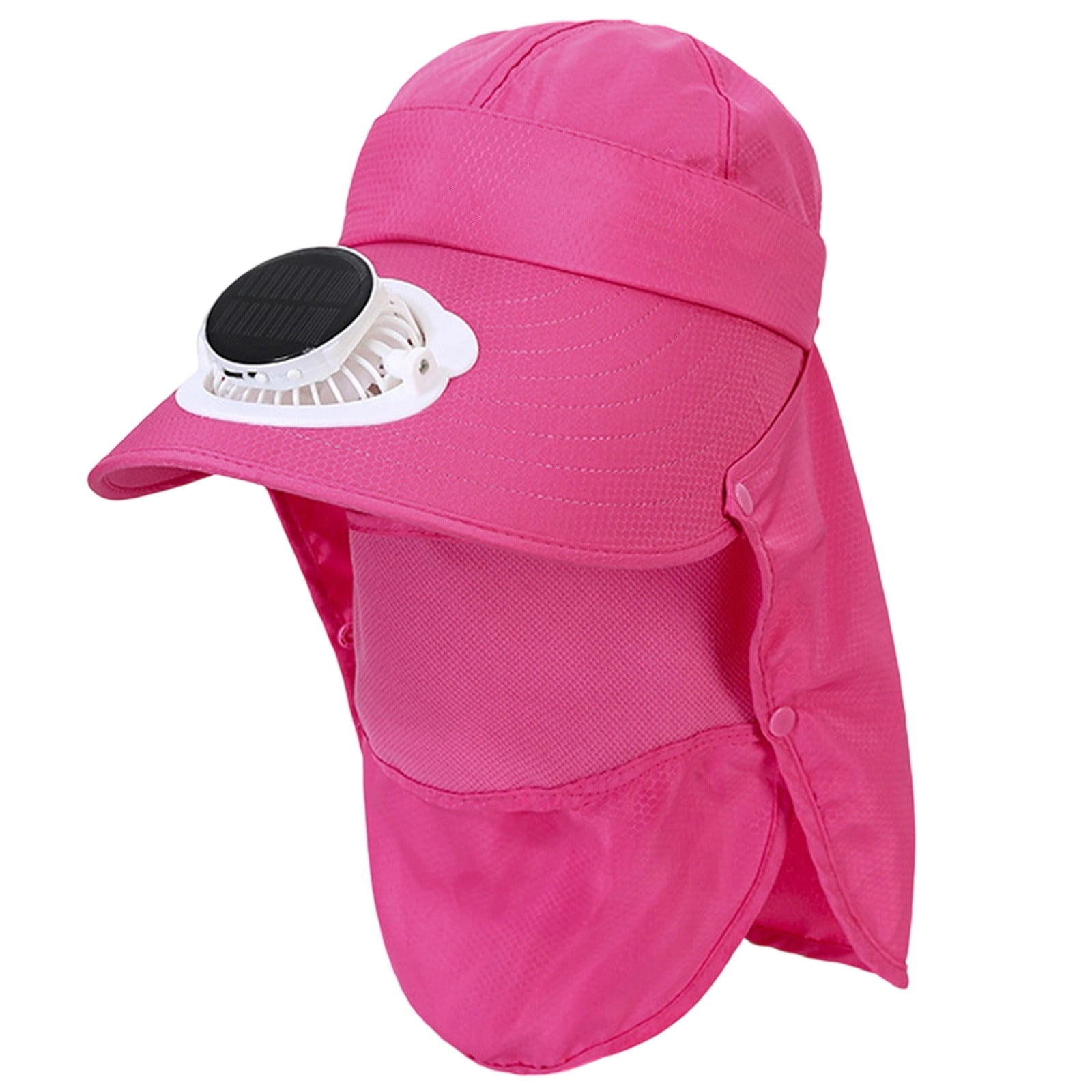 Hauaitttt Solar Fan Hat Outdoor Working Sun Shade Sunscreen Greenhouse ...