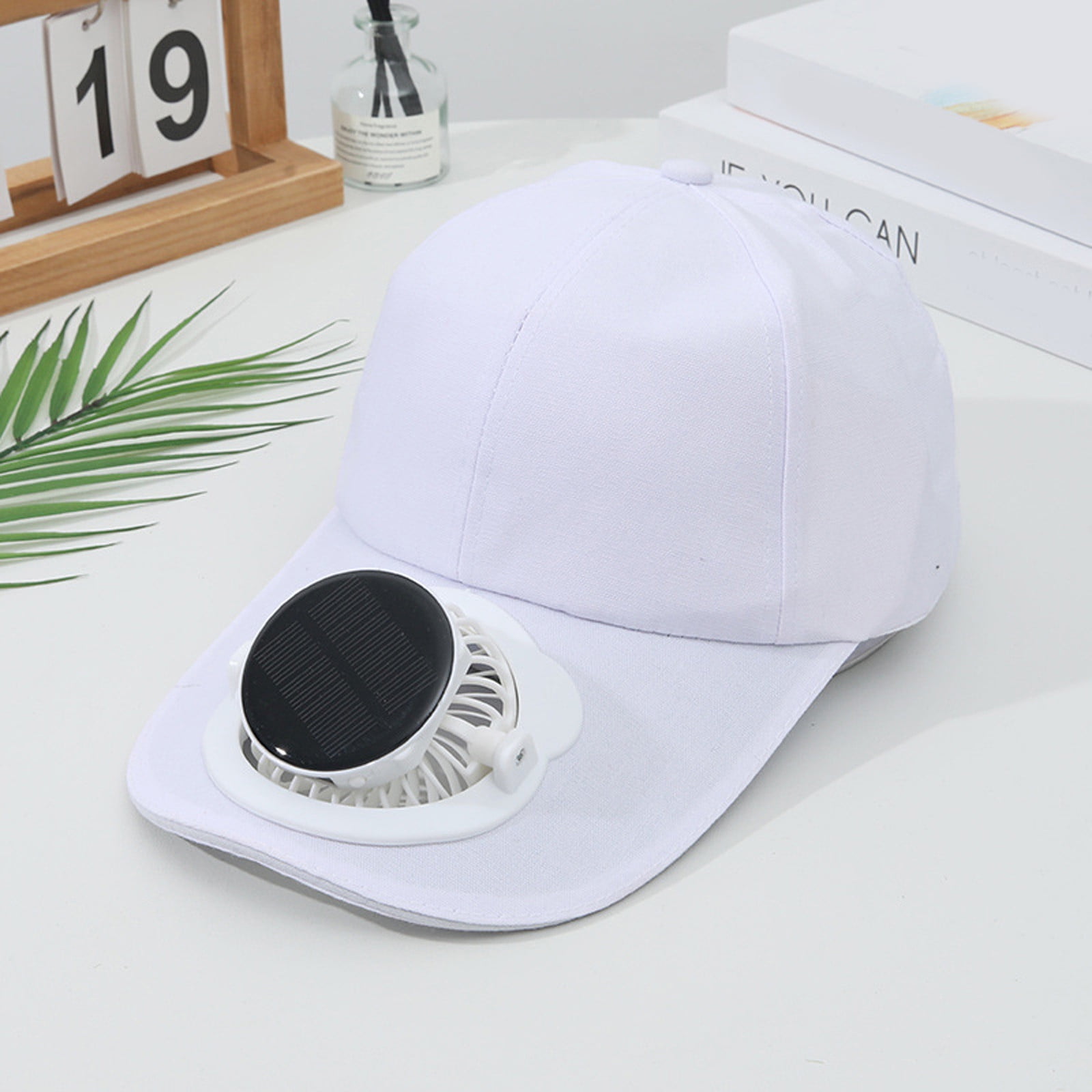 Hauaitttt Solar Fan Sun Hat for Outdoor Travel with Adjustable Brim ...