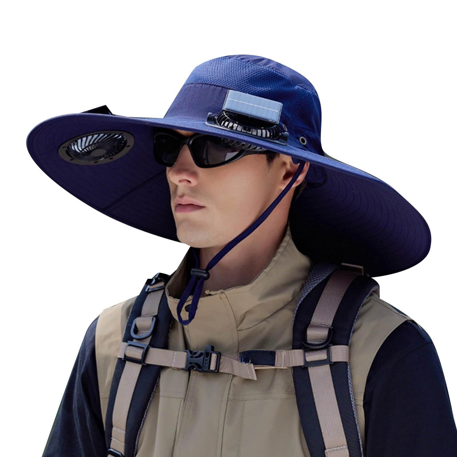 Hauaitttt Solar Powered Sun Hat with Built In Fan for Outdoor Work ...