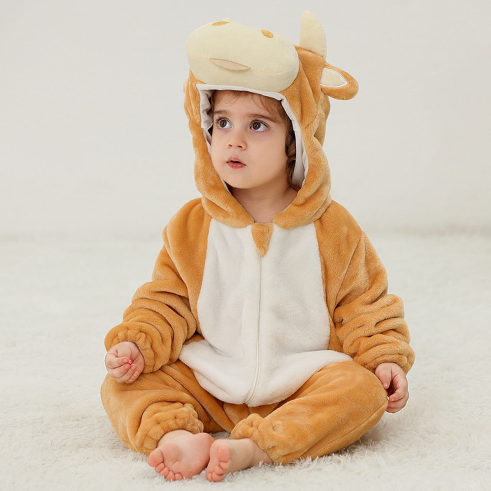 Hauaitttt Toddler Boys Girls COS Custume Long Sleeve Cartoon Jumpsuit ...