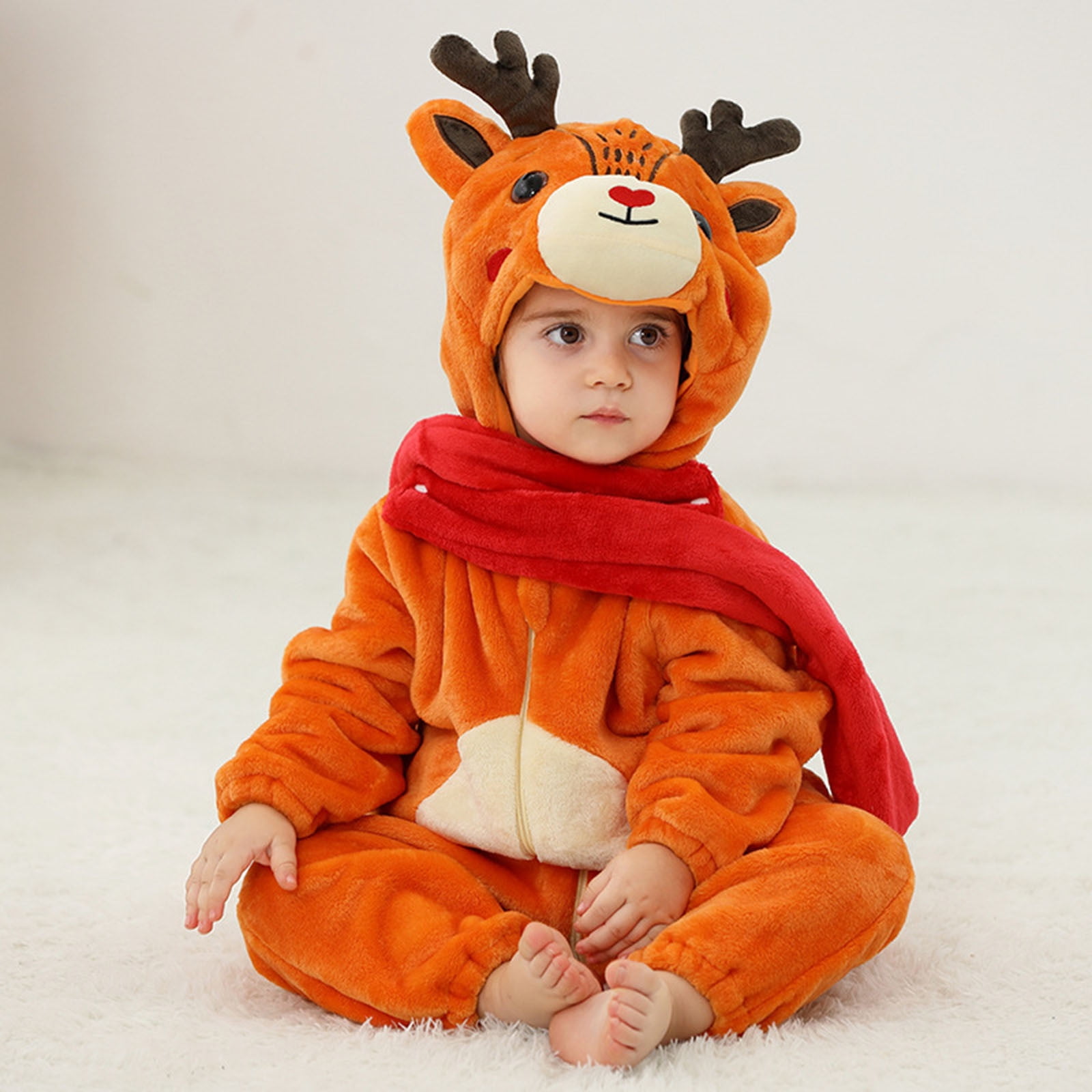 Hauaitttt Toddler Boys Girls COS Custume Long Sleeve Cartoon Jumpsuit ...