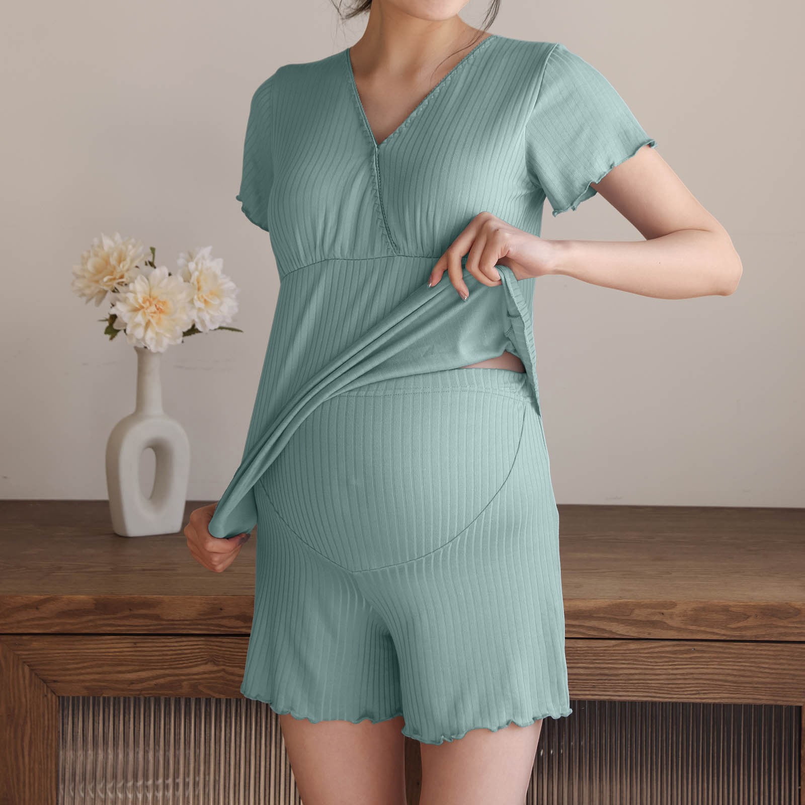 Hauaitttt Women Pajama Sets Soft Comfortable Nursing Sleepwear ...