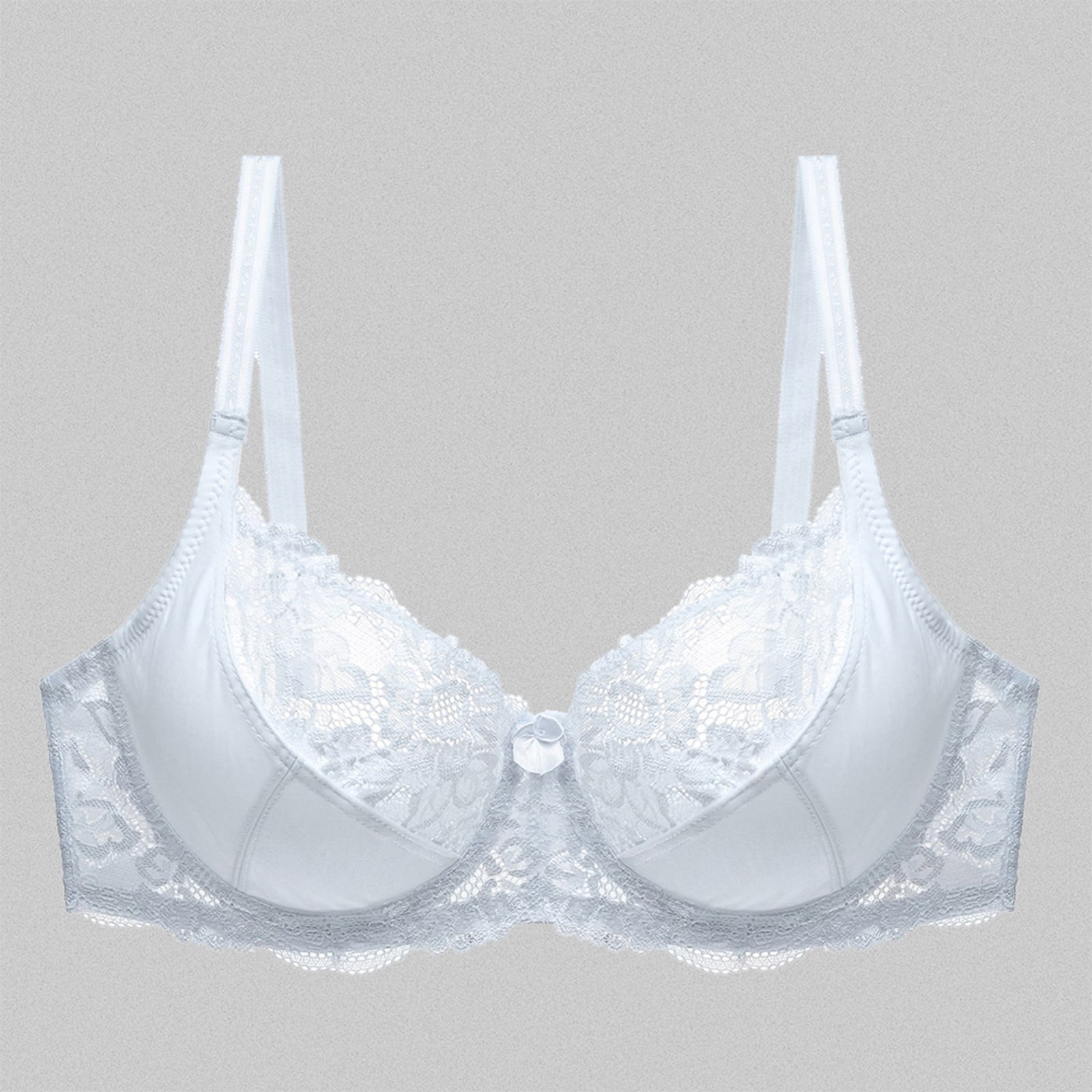 Hauaitttt Women Sexy Double Lace Lingerie Plus Size Bra Wireless Bras ...