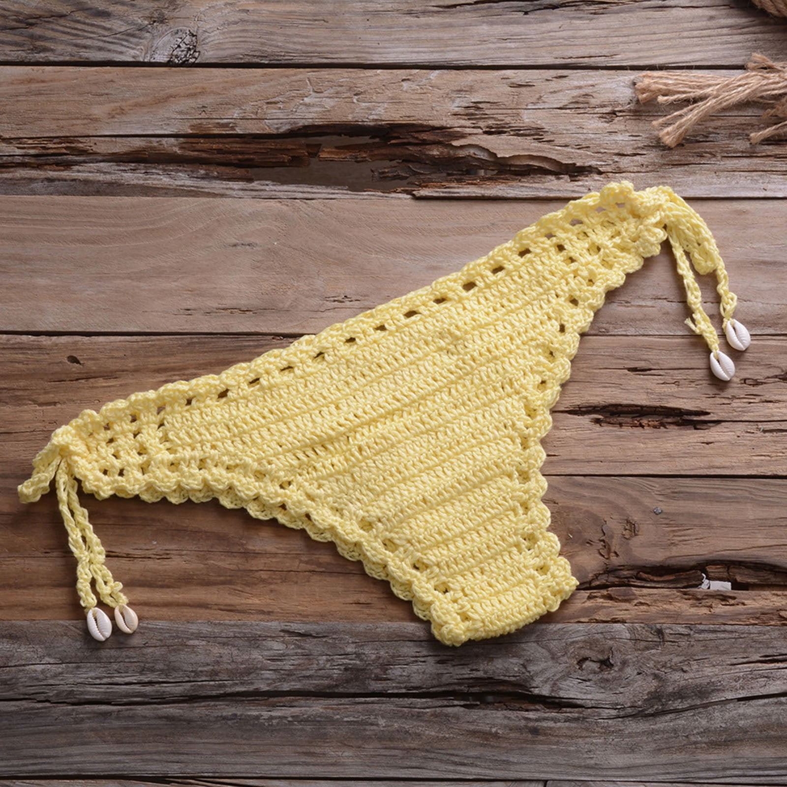 Hauaitttt Women Sexy Solid ColorKnitted Close Fitting Underwear Bikini ...