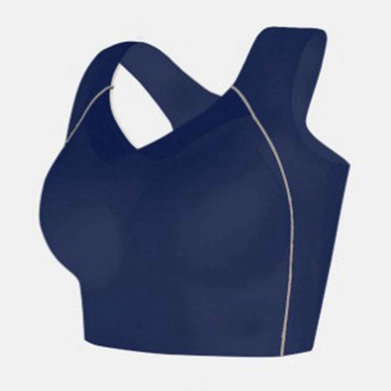 Hauaitttt Women Solid Color Seamless Back Shockproof Push up Push up ...