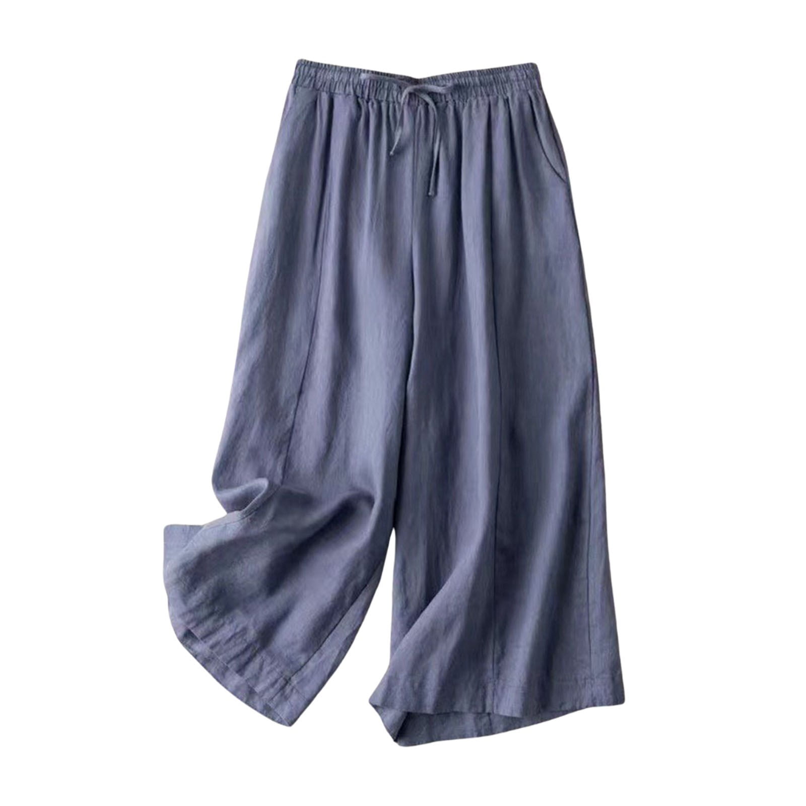 Hauaitttt Women Summer Falling Wide Leg Thin Skirt High Waisted ...