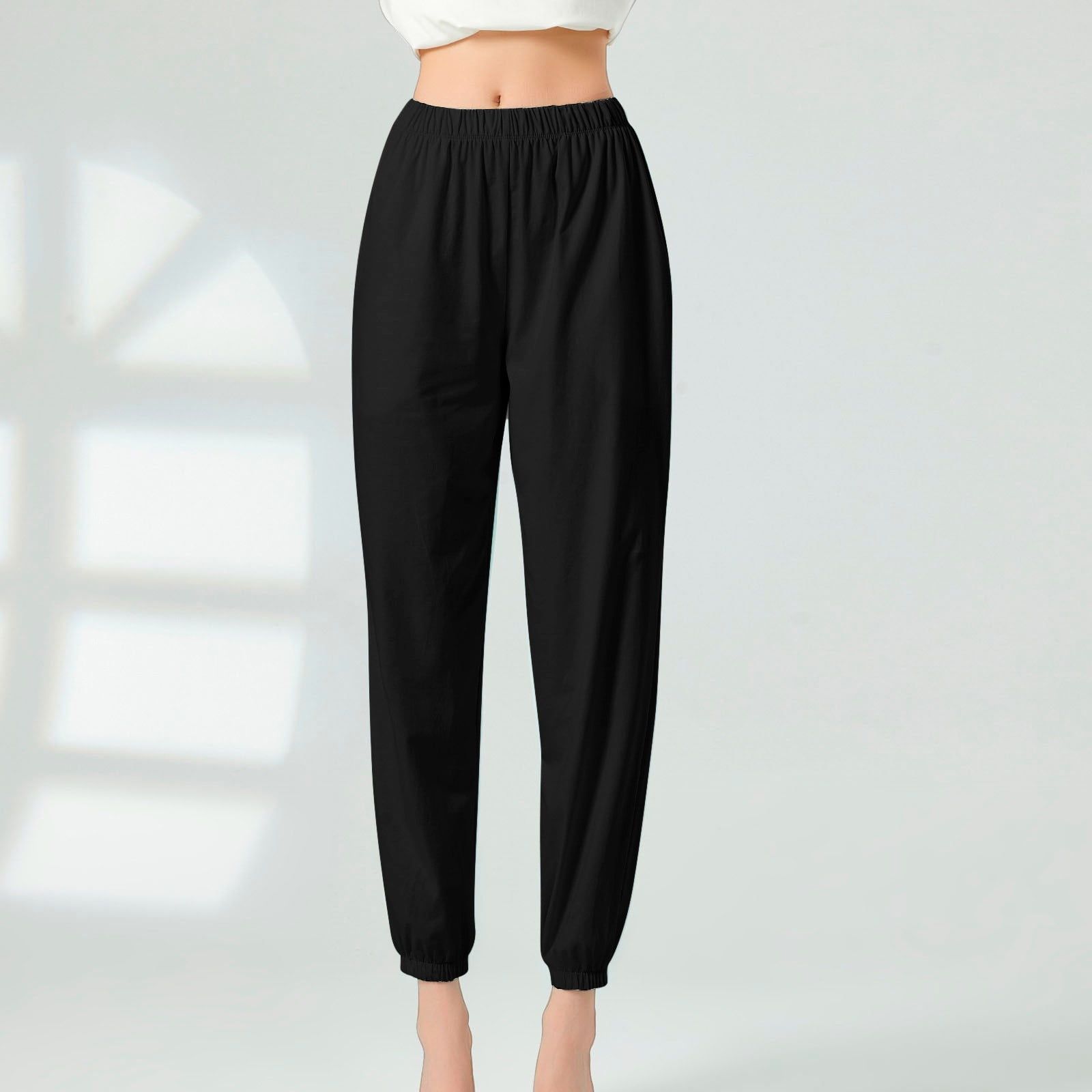 Hauaitttt Women's Casual Pants Classical Dance Trousers Wide Legged ...