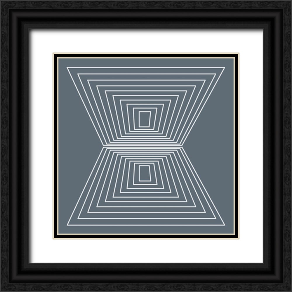Hauanio, Sandi 15x15 Black Ornate Wood Framed with Double Matting ...