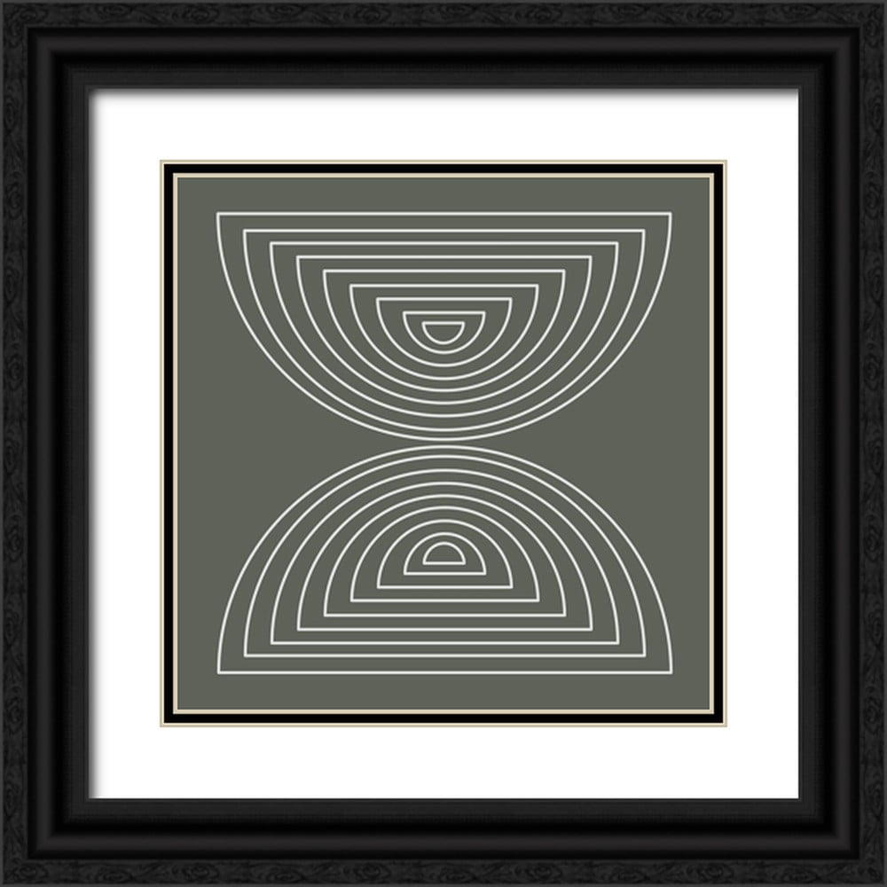 Hauanio, Sandi 20x20 Black Ornate Wood Framed with Double Matting ...