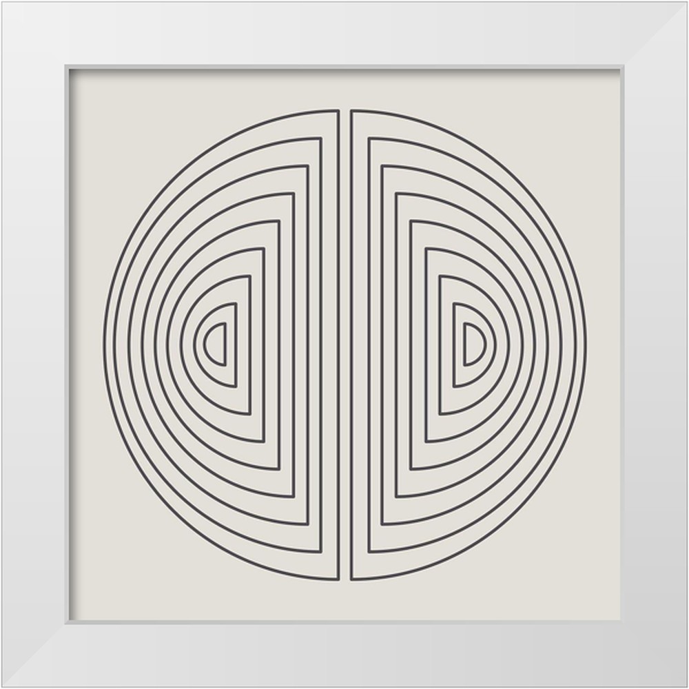 Hauanio, Sandi 20x20 White Modern Wood Framed Museum Art Print Titled ...