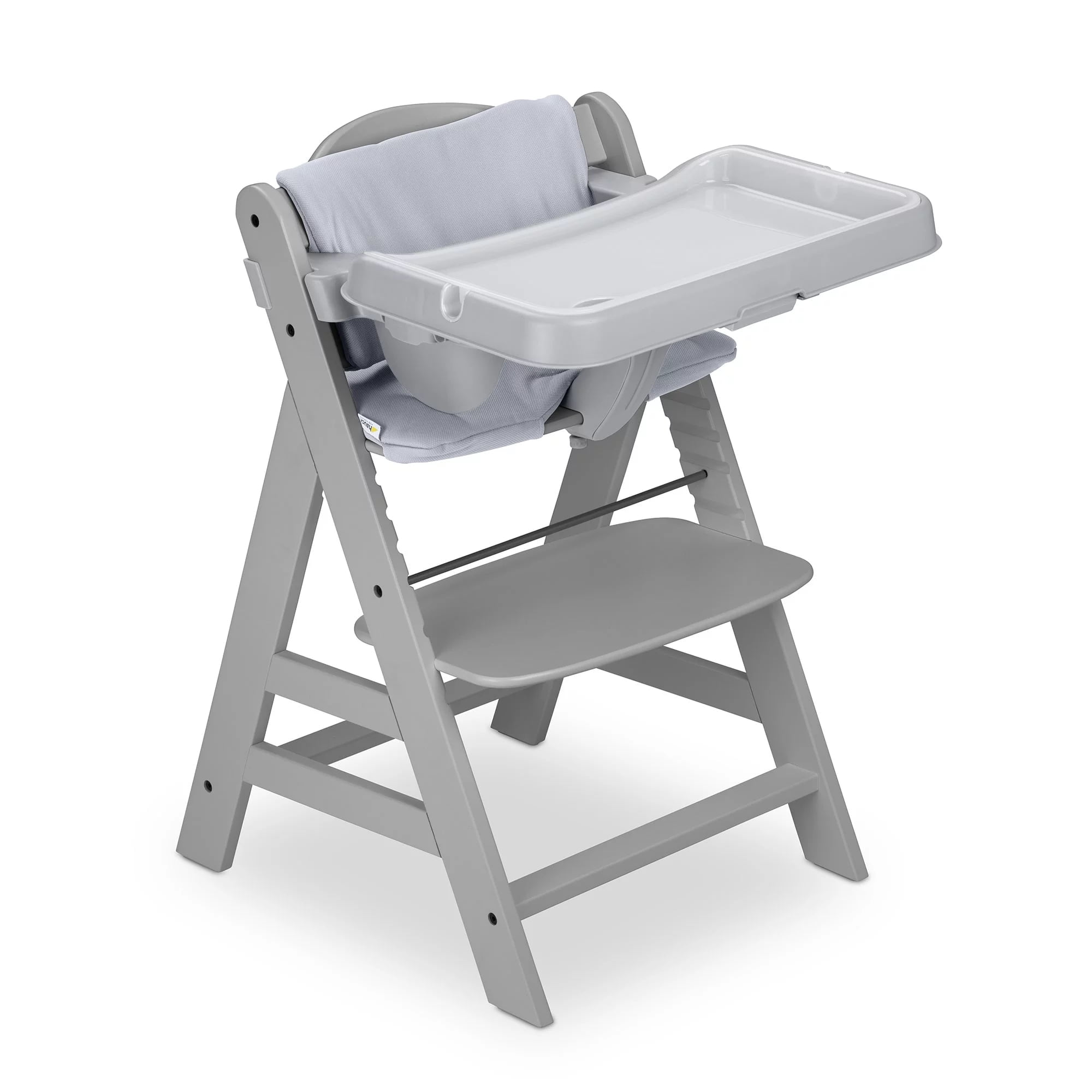 Hauck Alpha+ Wooden High Chair with Tray and Safety Bar, Grey - Walmart.com