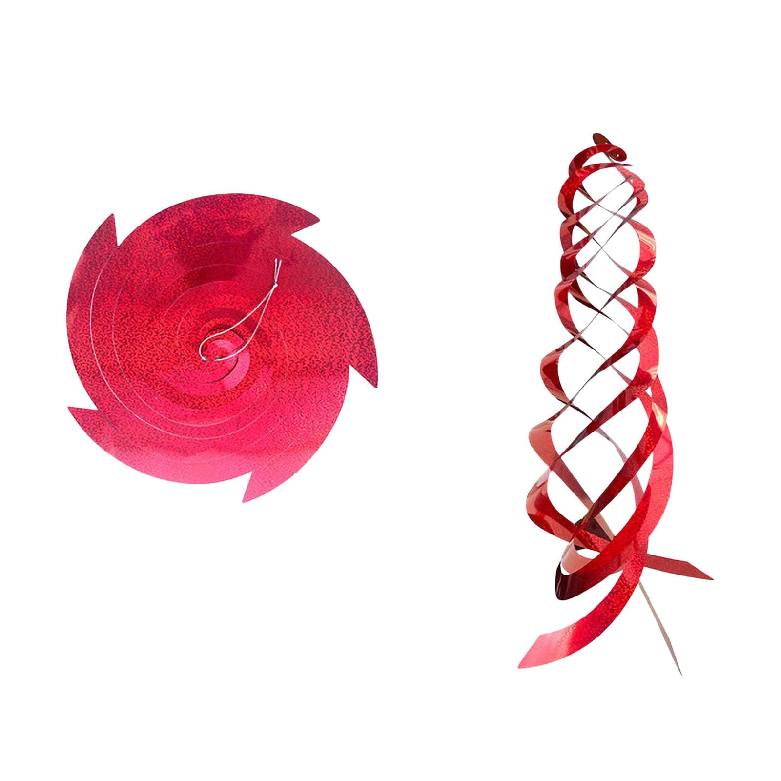 HauiWeiLyai 16 Inches Silver Spiral Bird Reflectors Deterrents for ...
