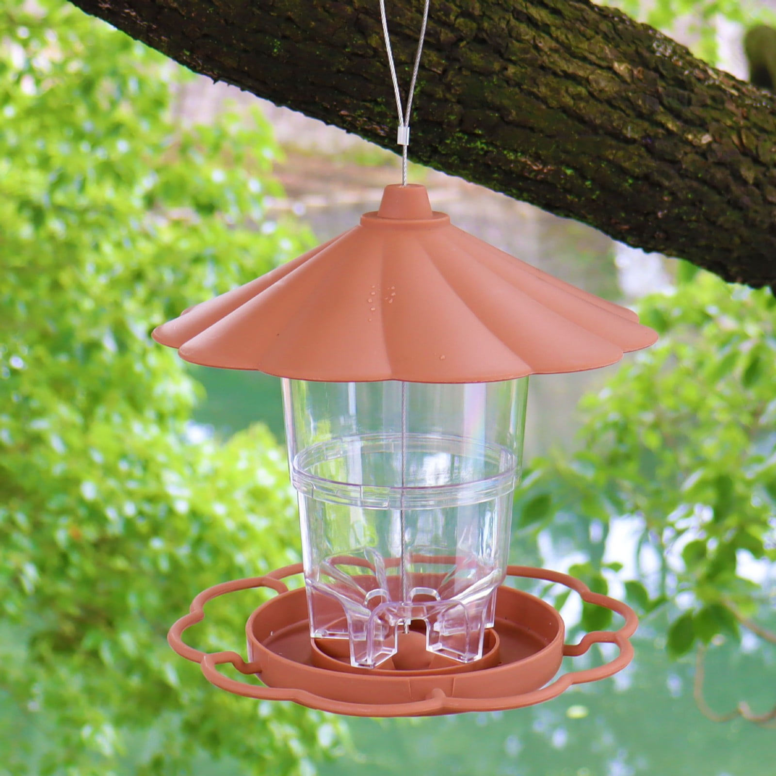 HauiWeiLyai Clearance Garden Outdoor Bird Feeder Double Tier Telescopic ...