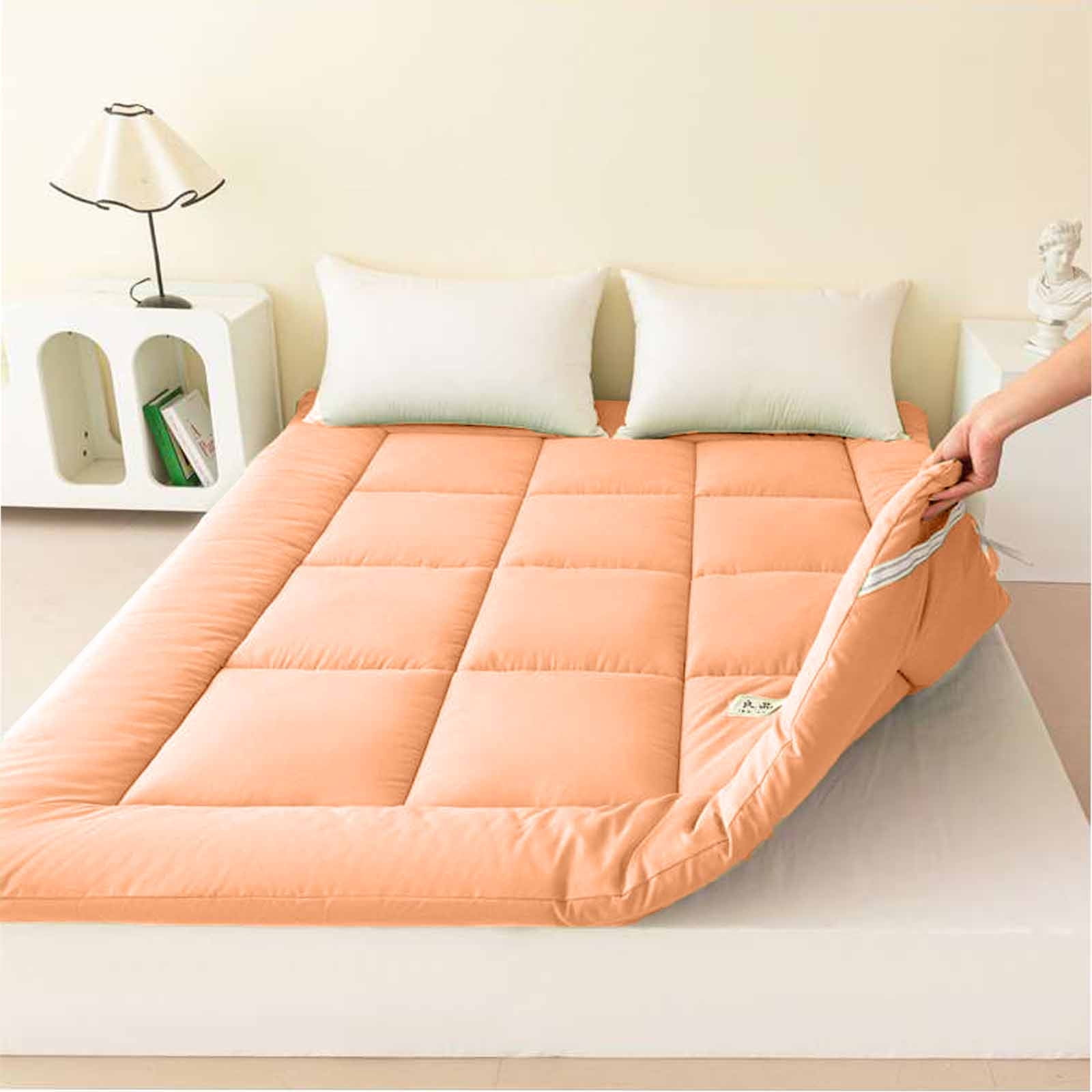 HauiWeiLyai Japanese Futon Mattress - Fluffy Roll Up Sleeping Pad ...