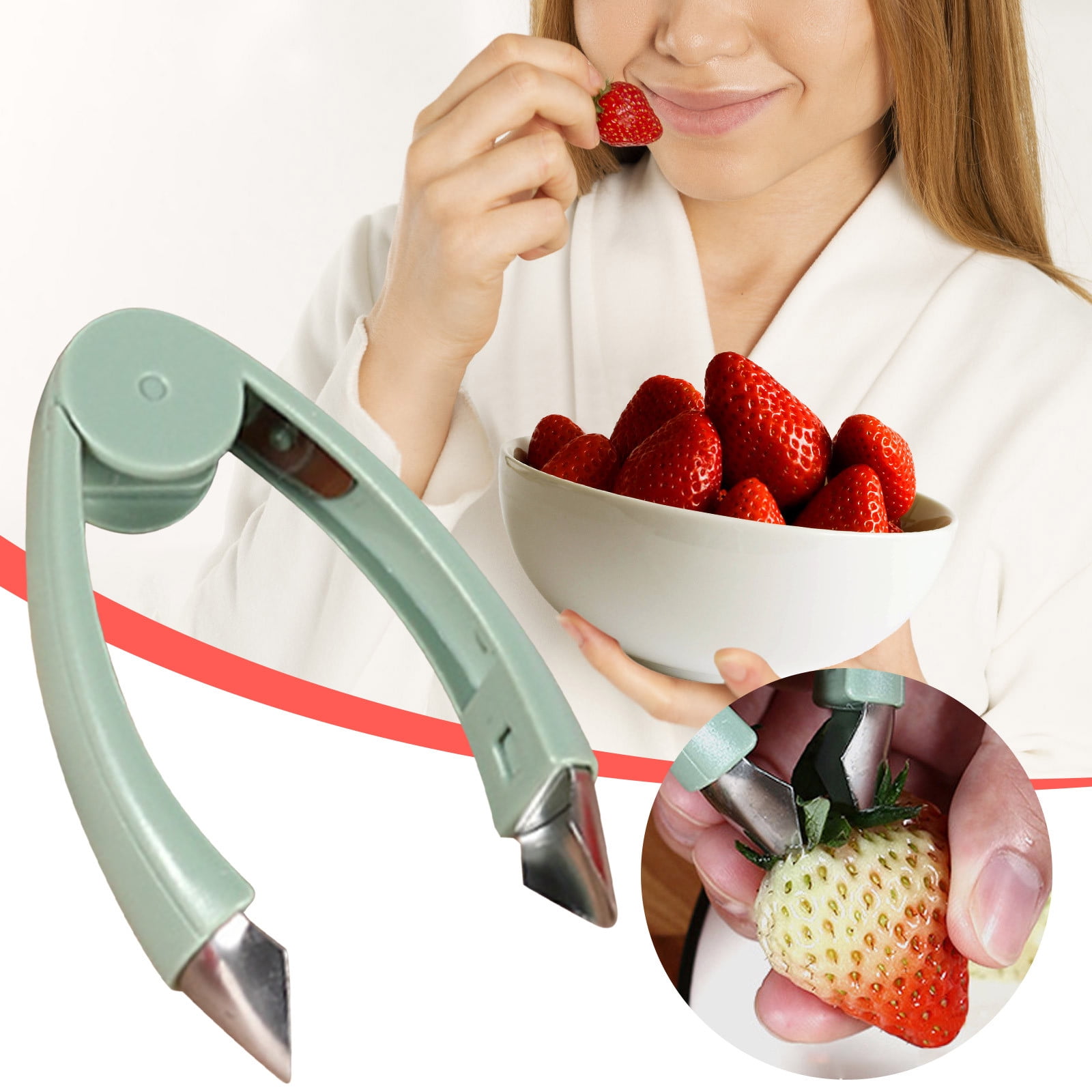 HauiWeiLyai Strawberry Clip Fruit Cutter , Cucumber Slice Cutter ...