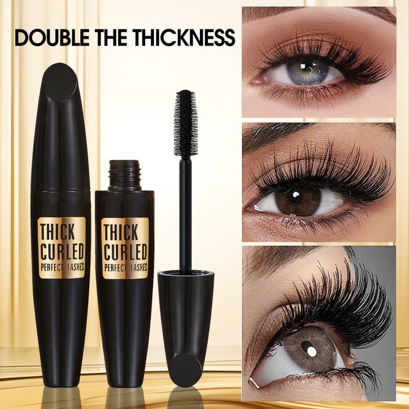 Hauiodp 4D Waterproof Eye Black Thick And Elongated Eye Black Curly Eye ...