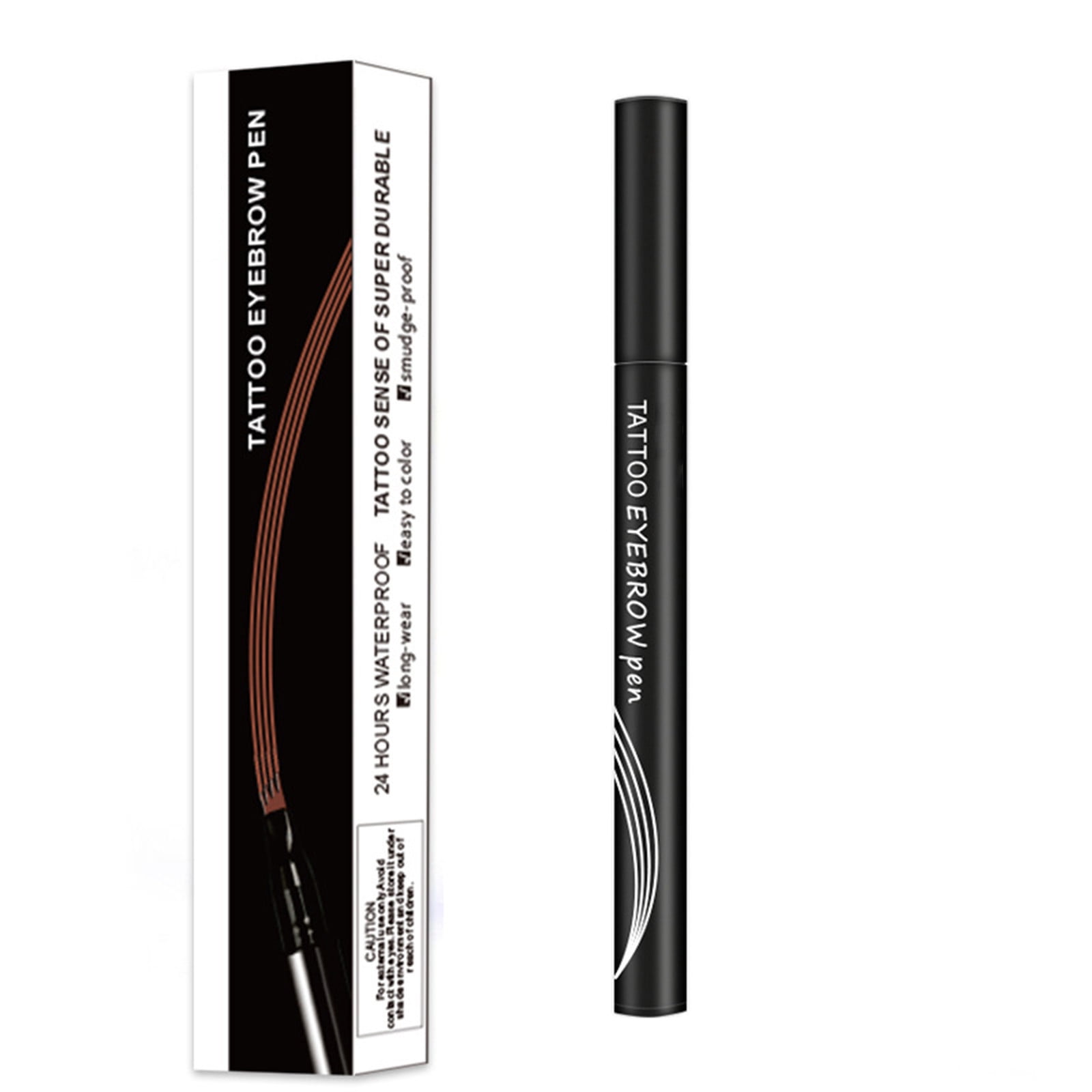 Hauiodp Four Forked Liquid Water Eyebrow Pen, Three-dimensional Eyebrow ...