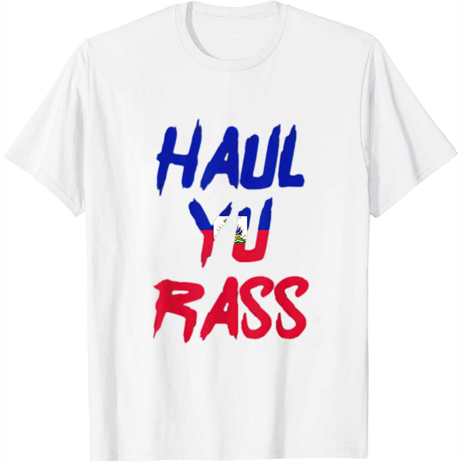 Haul Yu Rass Afro Pride Kriol Haiti Flag Haitian Creole Womens T-Shirt ...