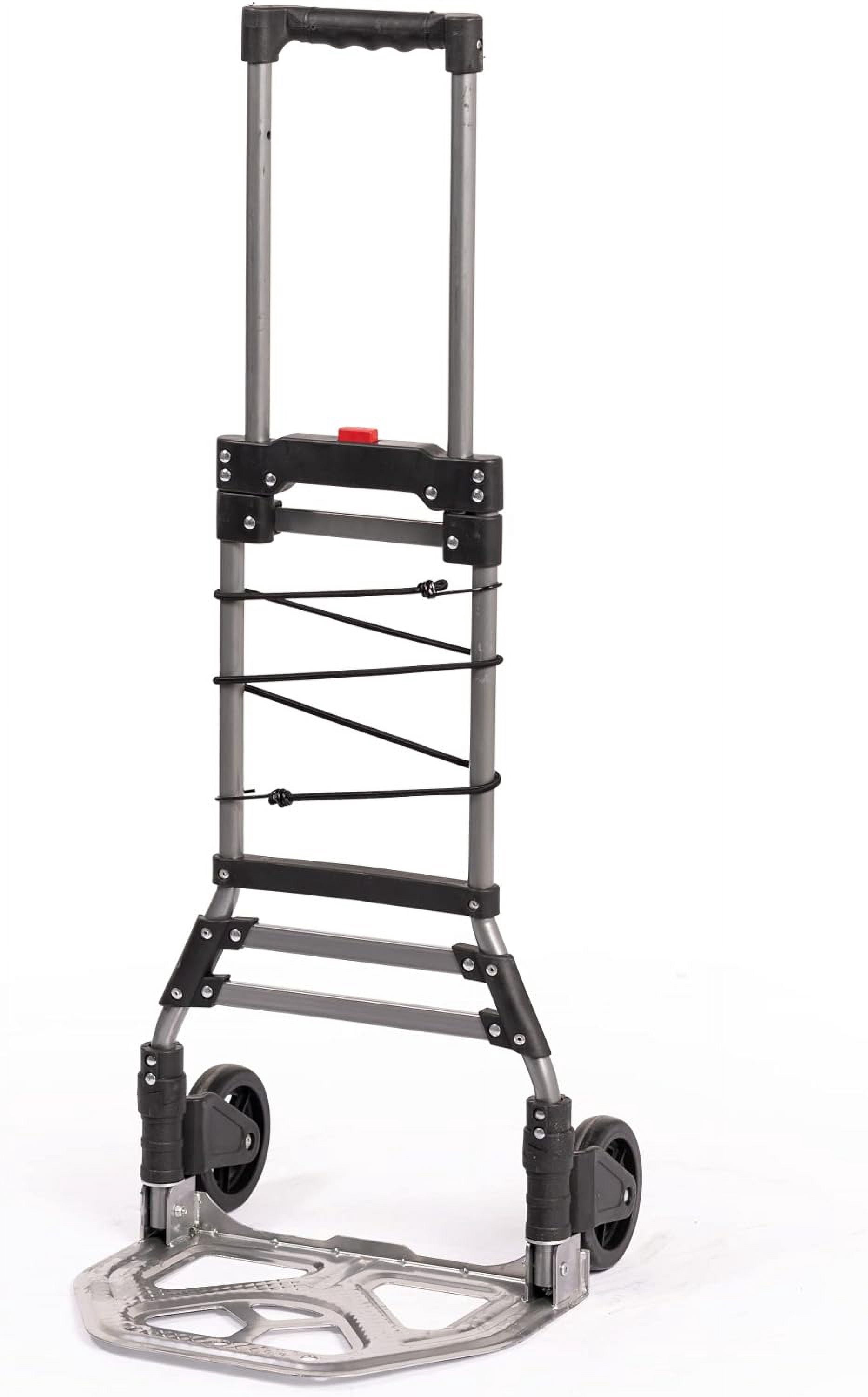 HaulPro-Cart Foldable Hand Truck Dolly - 5" Rubber Wheels Personal ...
