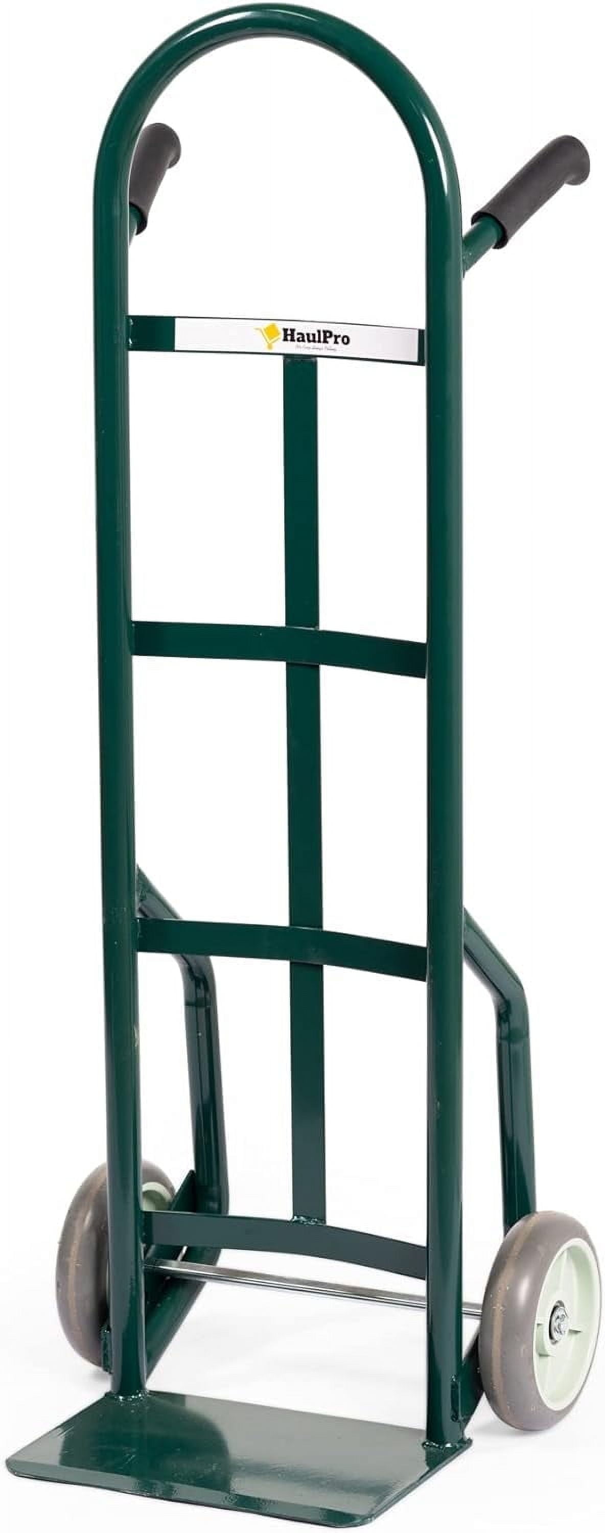 HaulPro Heavy Duty Steel Hand Truck Dolly, 8” Wheels 800lb Capacity ...
