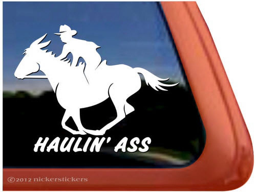 Haulin' Ass | High Quality Vinyl Equestrian Galloping Mule Decal ...