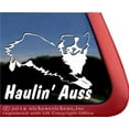 Haulin' Auss | Jumping Australian Shepherd Vinyl Adhesive Dog Window ...