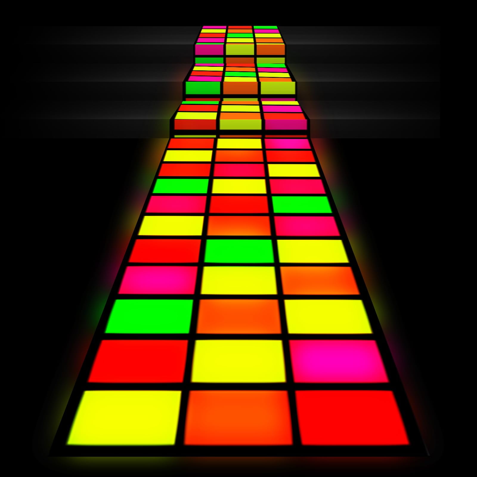 Haull 118 x 39 STF9 Inch Neon Light up Dance Floor Glow in The Dark ...