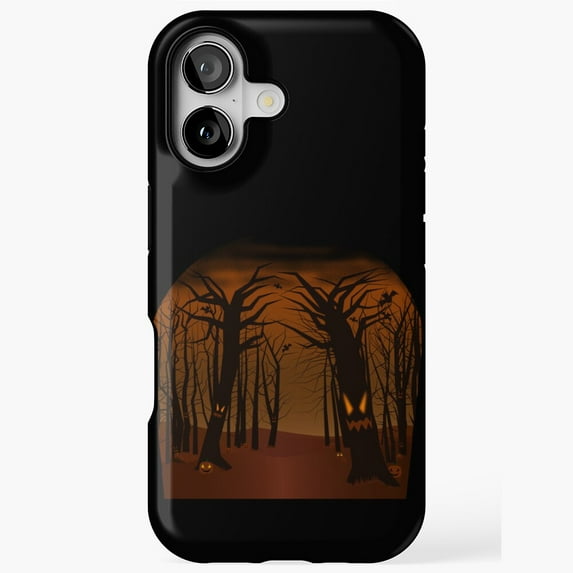 Haunted Forest Funny Creepy Halloween Trees Horror October Holiday ...