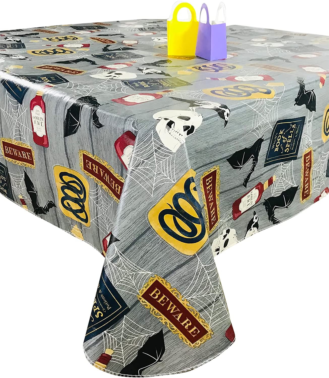 Haunted Halloween Flannel Backed Vinyl Tablecloth: in The Witch's ...
