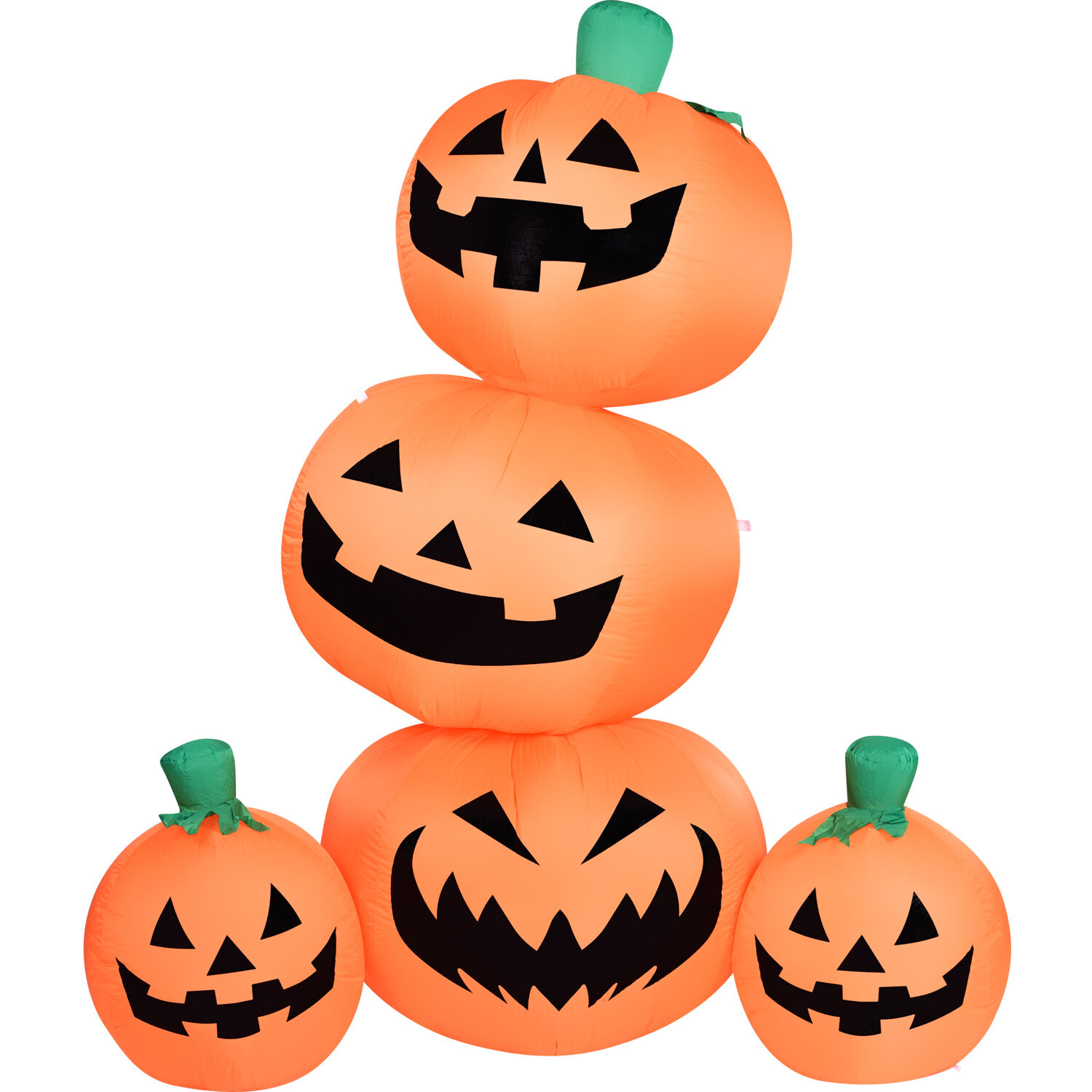 Haunted Hill Farm 6-ft. Prelit Inflatable Pumpkin Stack - Walmart.com