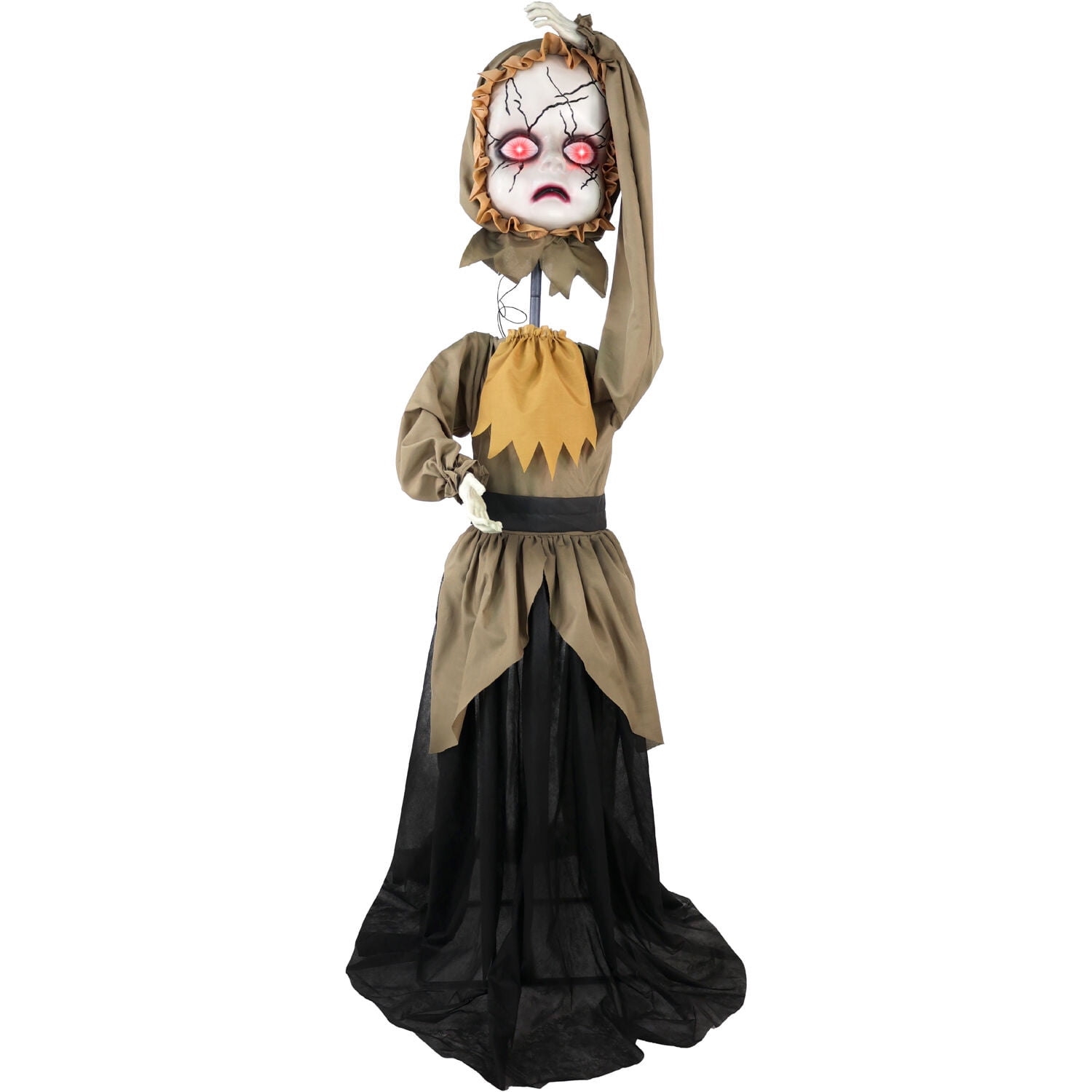 Haunted Hill Farm 5.25 ft Life Size Animatronic Demon Girl, Halloween ...
