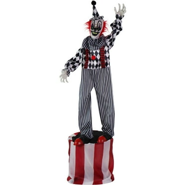Haunted Hill Farm Clown Jack in the Box Animatronic, Indoor/Covered ...