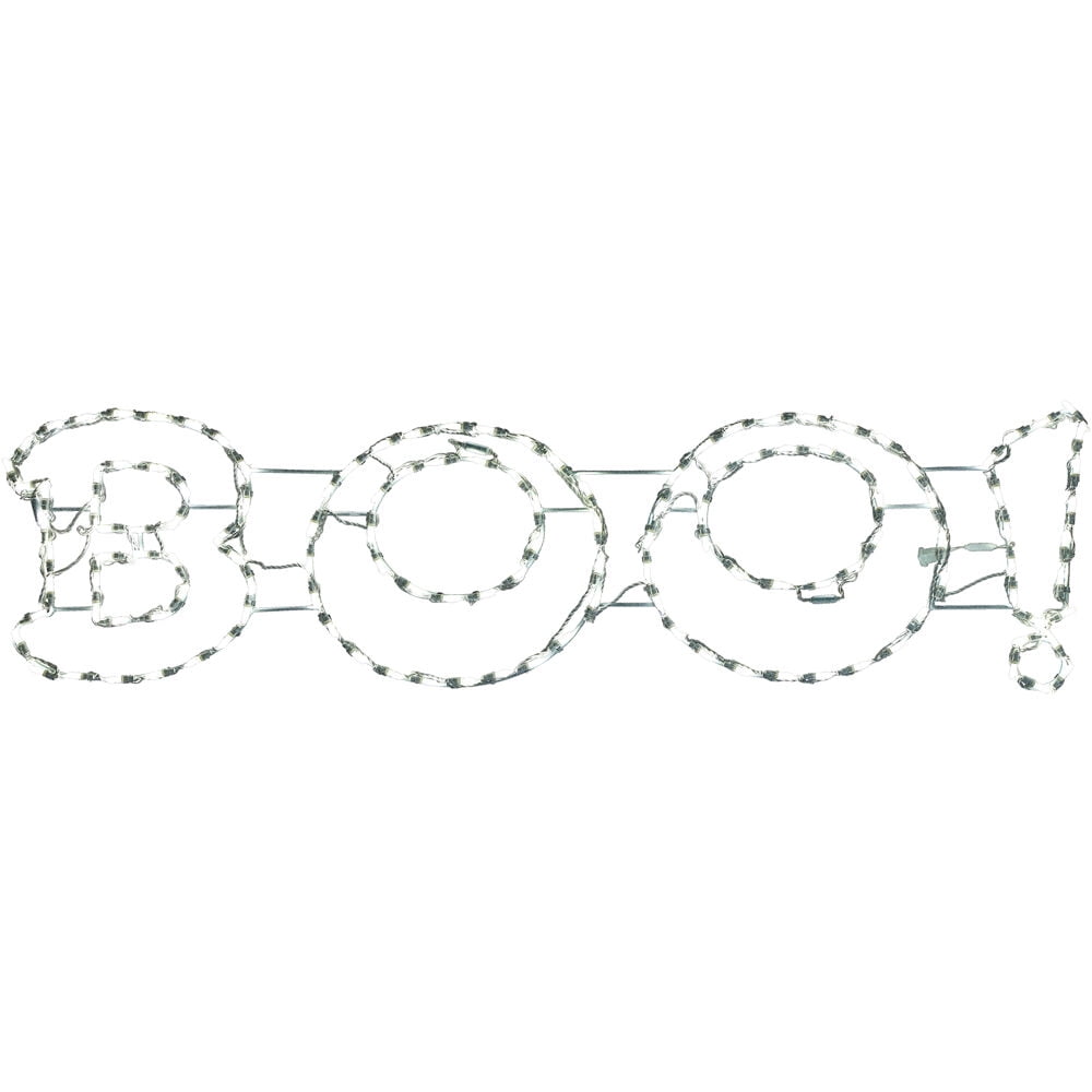 Haunted Hill Farm Halloween Giant Outdoor LED Lights, BOO Sign (63 x 16 ...