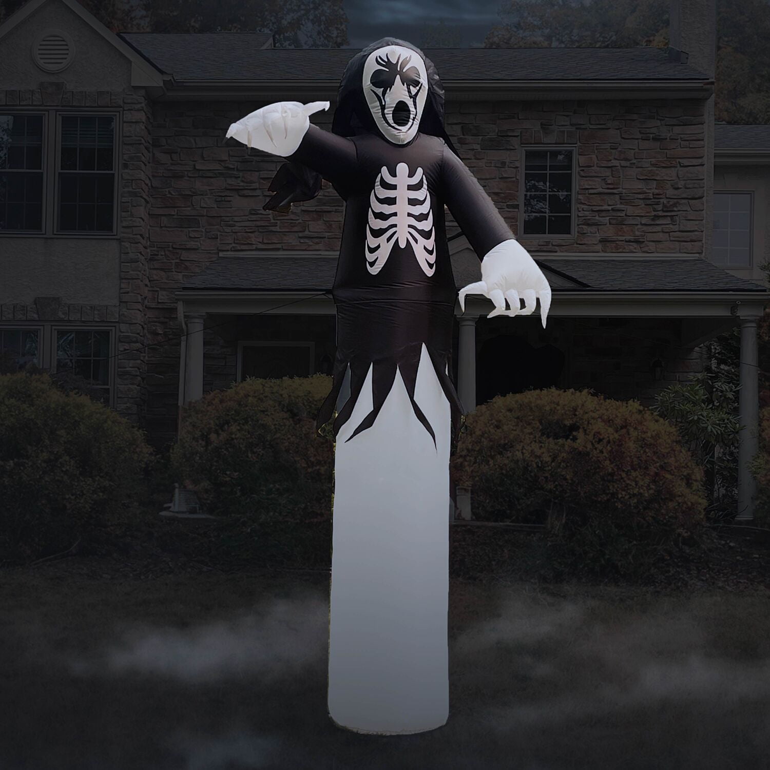 Haunted Hill Farm 12-Ft. Tall Pre-lit Inflatable Grim Reaper ...