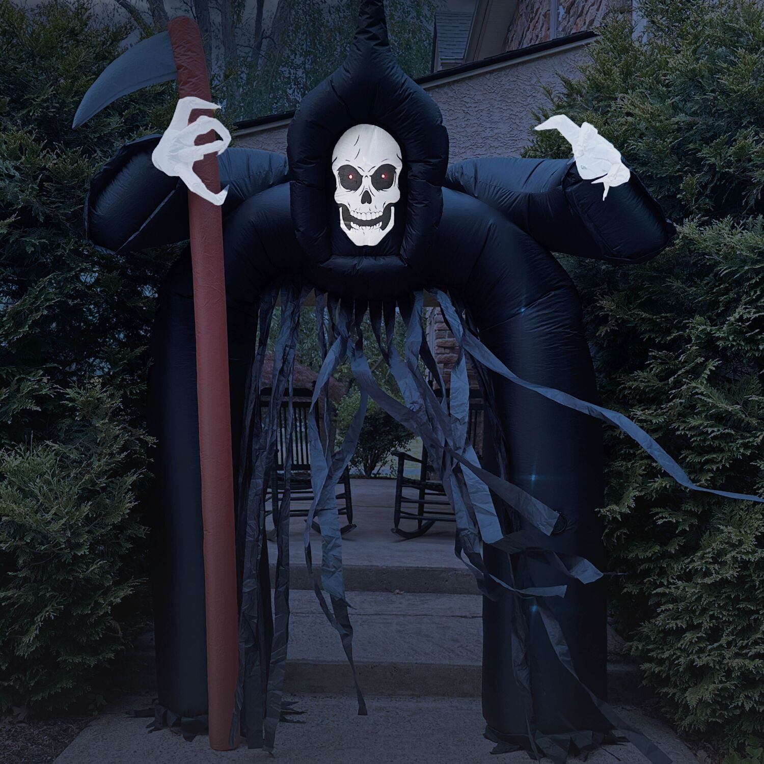 Haunted Hill Farm Inflatable Grim Reaper Arch, 10-ft. - Walmart.com