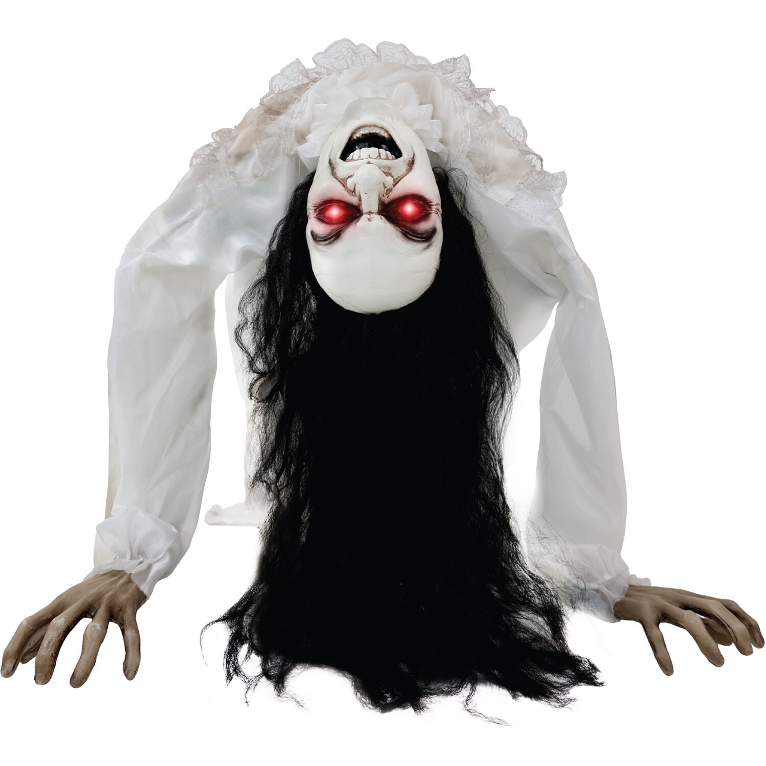 Haunted Hill Farm Lifesize 35" Animatronic Possessed Woman with Lights ...