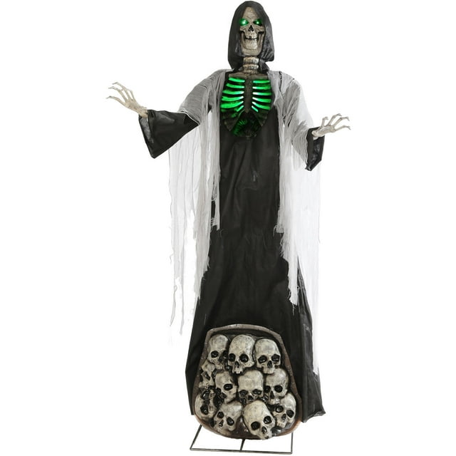 Haunted Hill Farm Skeleton Animatronic with Lights and Sound - Walmart.com