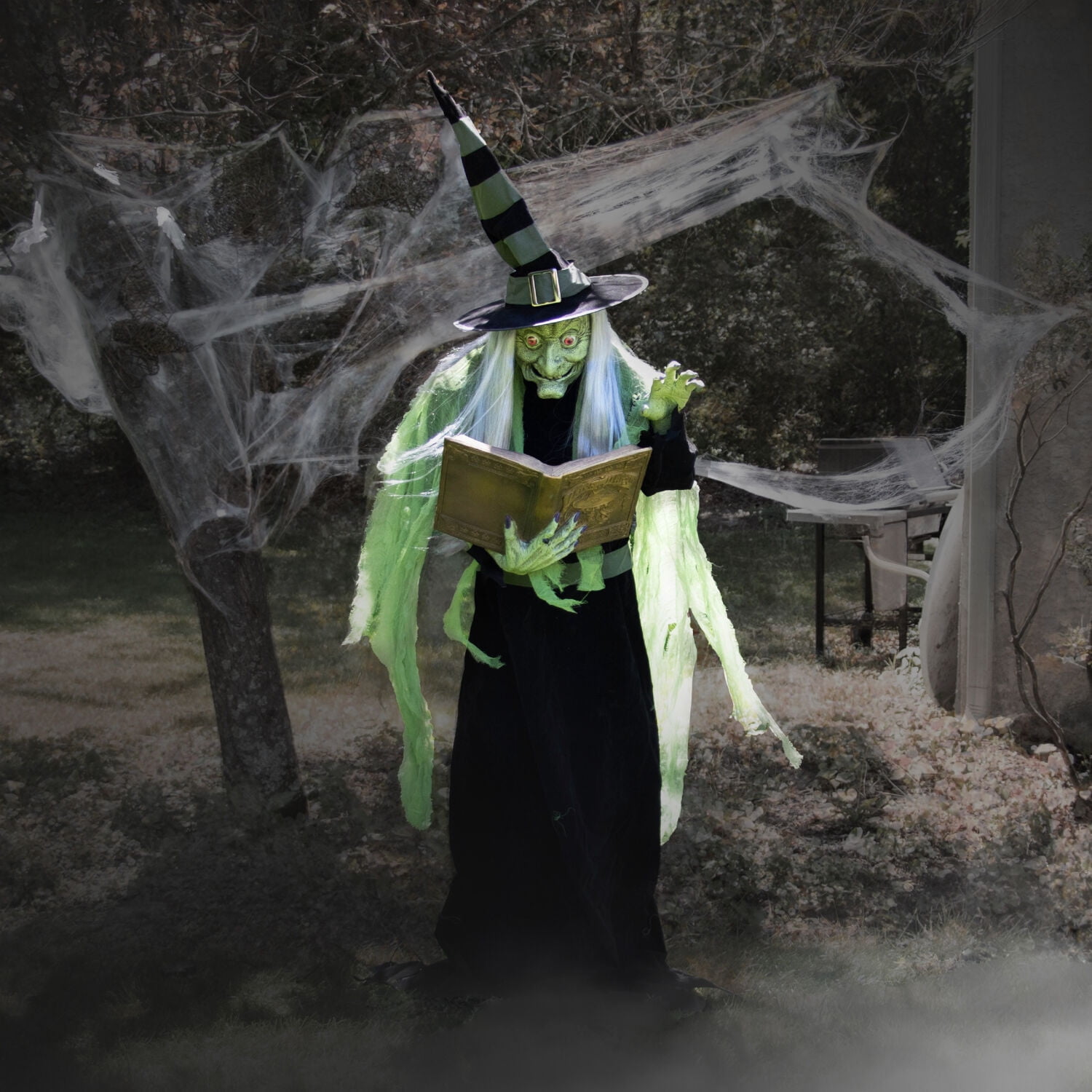 Haunted Hill Farm Witch Animatronic with Lights and Sound, HHENWITCH ...