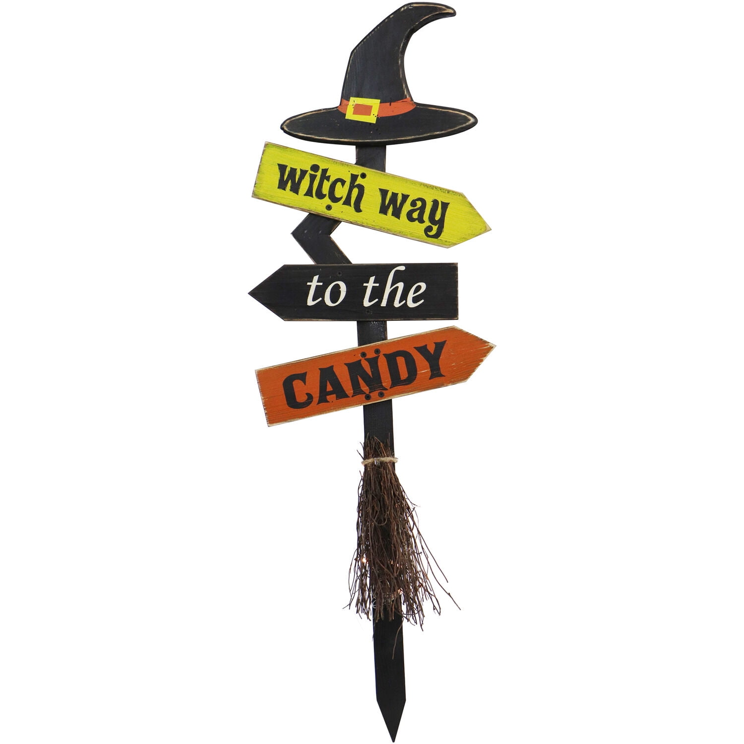 Haunted Hill Farm Witch Way to the Candy Wooden Halloween Sign ...