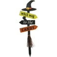 Haunted Hill Farm Witch Way to the Candy Wooden Halloween Sign ...