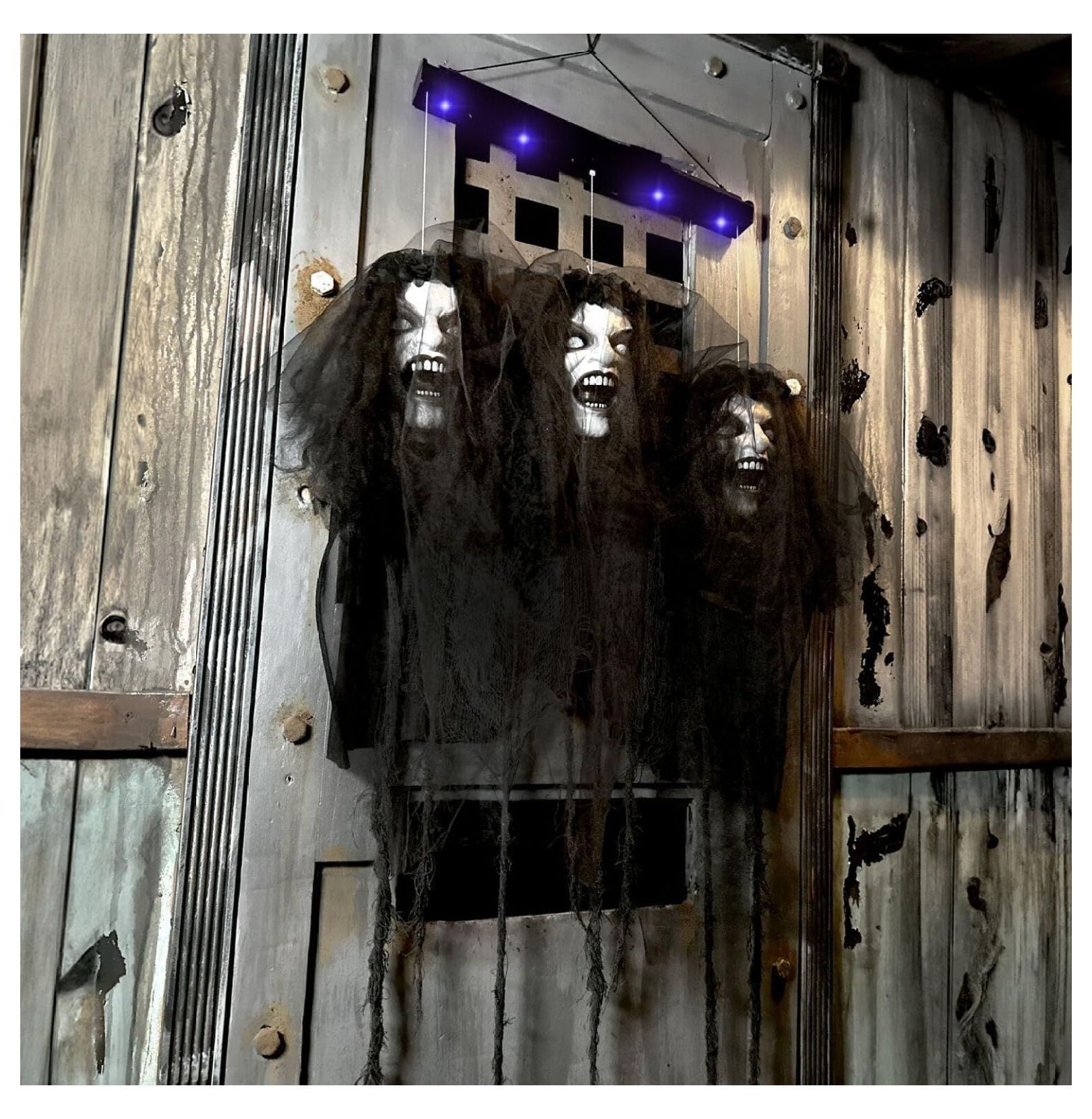Haunted Hill Farm Zombie Bride with -Up Head and Light-Up Eyes ...