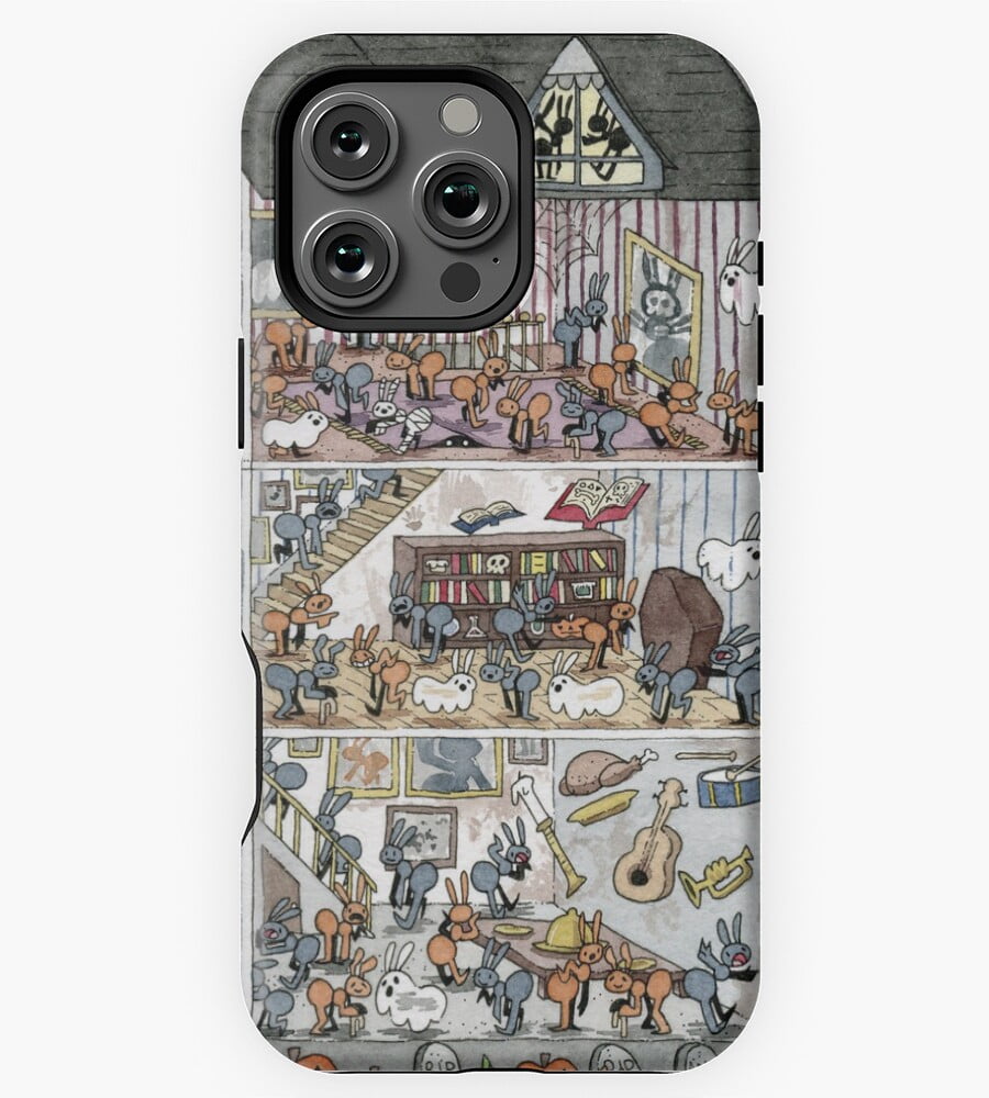 Haunted House Ants Spooky Art GA4046 Phone Case for iPhone 11 to 17 Pro ...