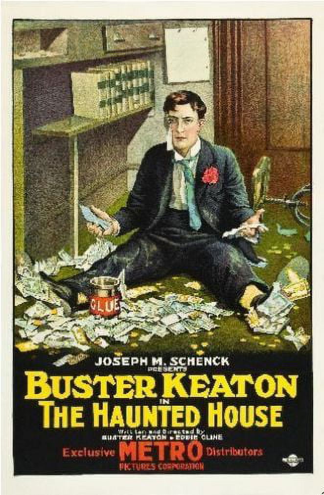 Haunted House Buster Keaton Poster 16in x 24in 16x24 Multi-Color Square ...