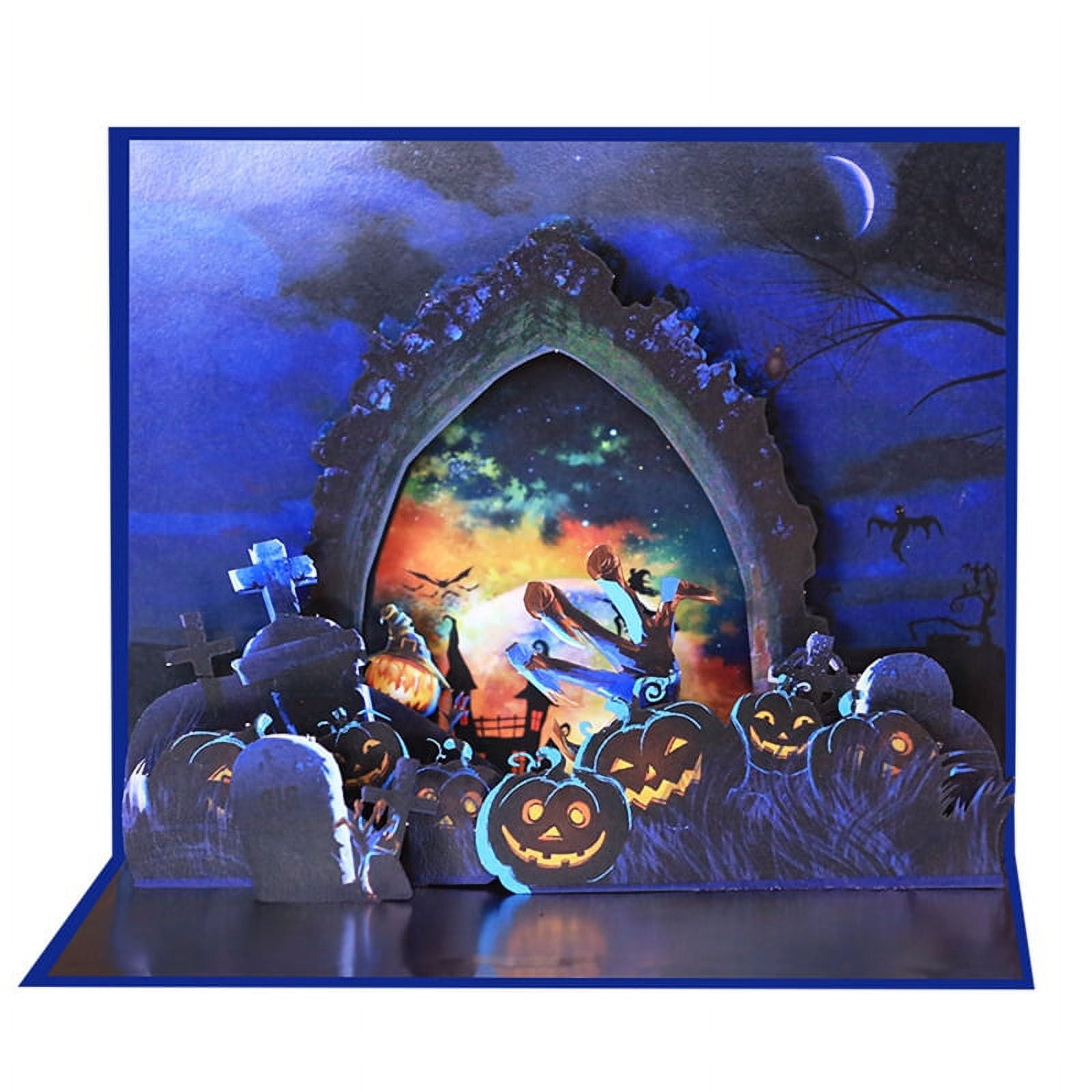 Haunted House Card Halloween for Pop Up Card Moon Paper Card with ...