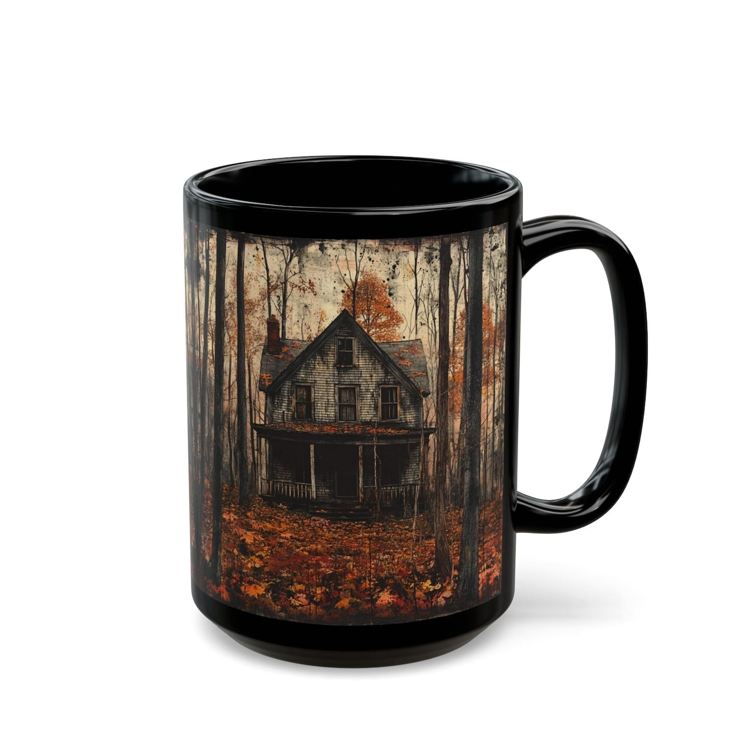 Haunted House Coffee Mug: Spooky Gothic Fall Decor - Walmart.com
